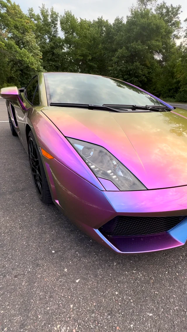 Purple Lamborghini Gallardo