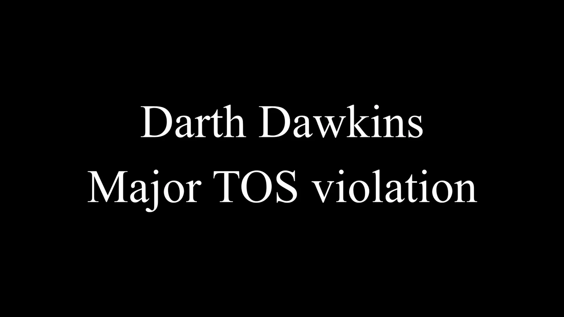 darth tos violation billy uncensored on Vimeo