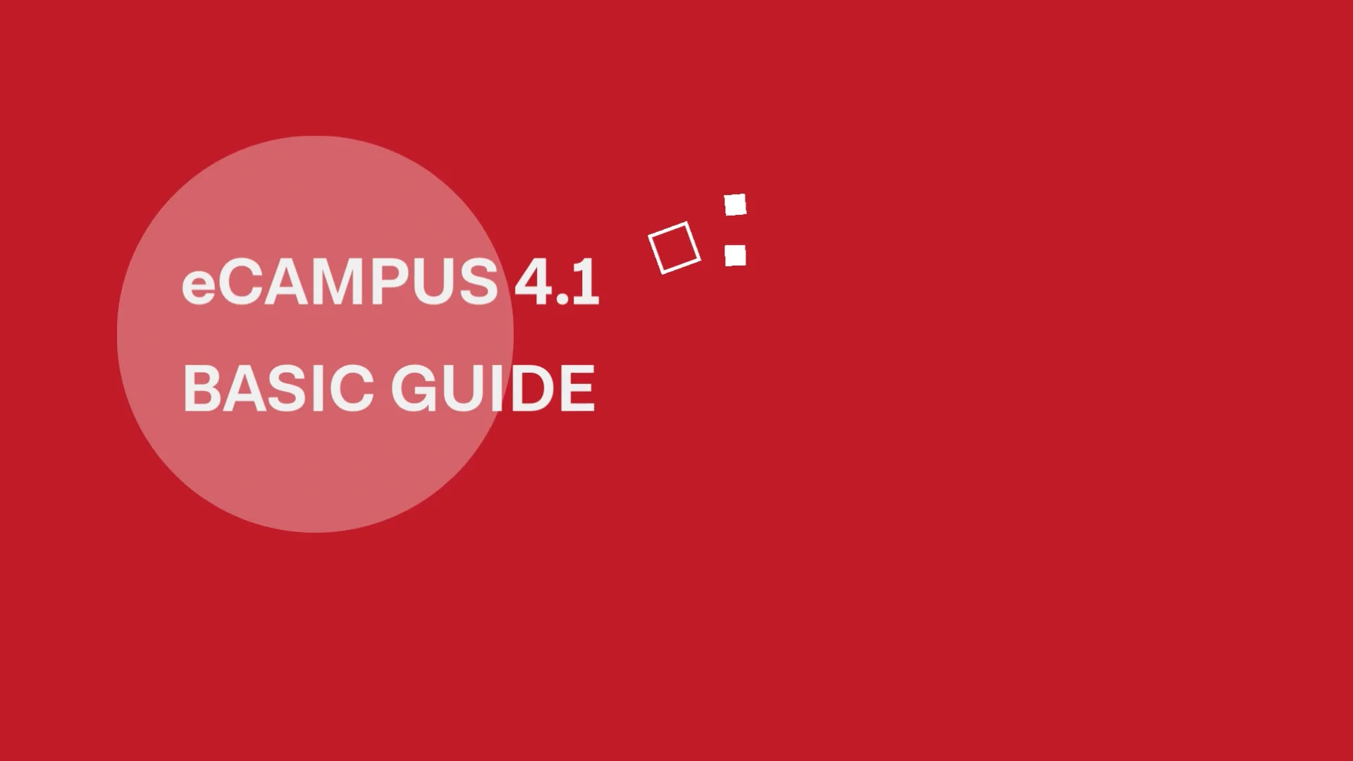 Basic Guide eCampus 4.1 - ENG on Vimeo
