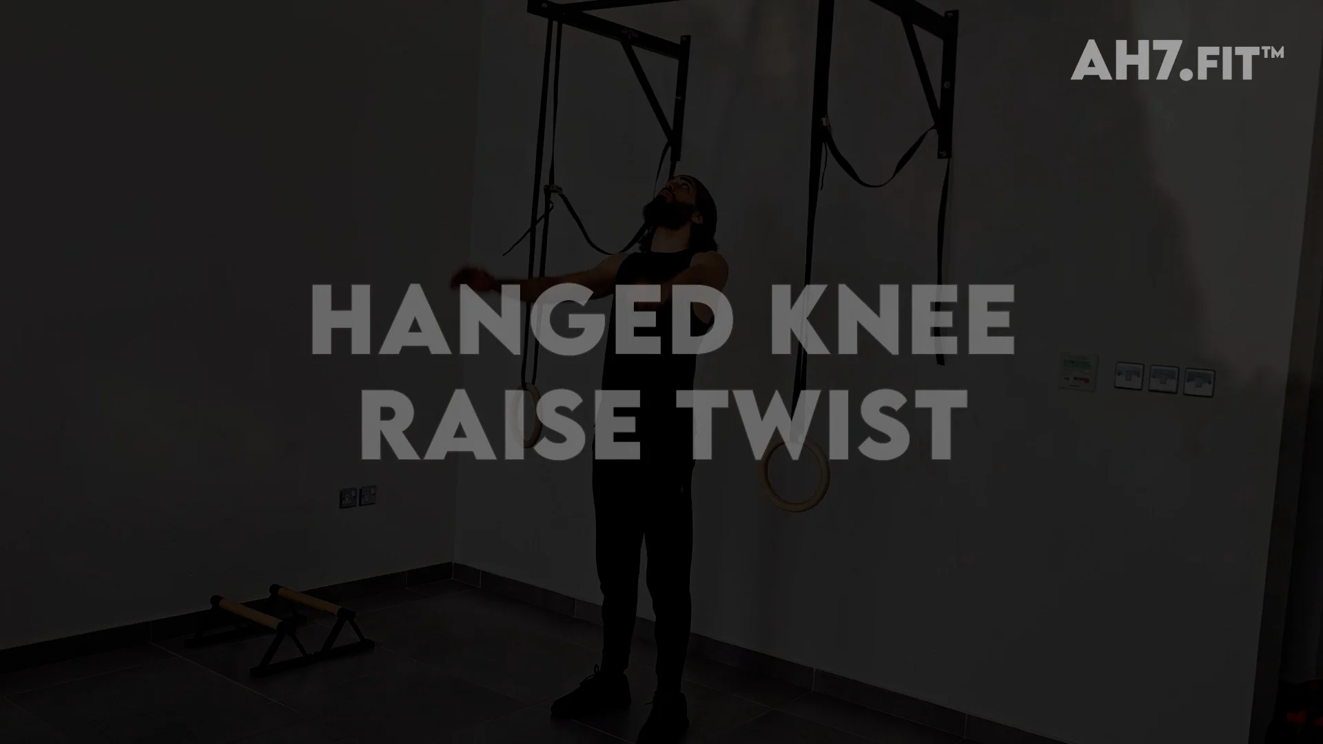 88 - Hanged Knee Raise Twist - VIDEO EXERCISE GUIDE - AH7.fit on Vimeo