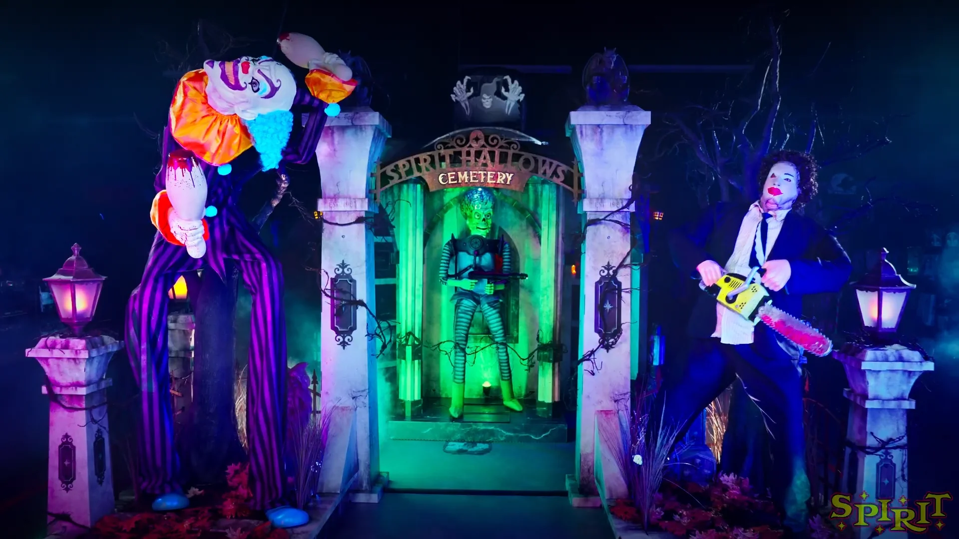 Spirit Halloween Spirit Hallows Cemetary In-Store Display featuring ...