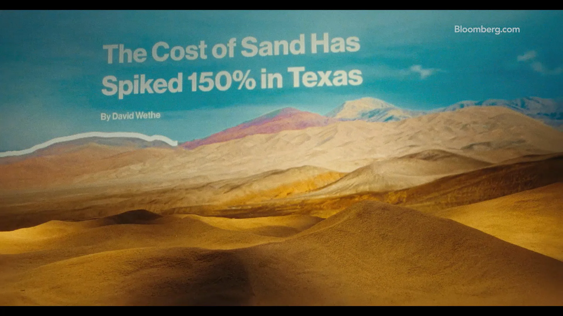 Bloomberg | Context Changes Everything | Sand :15 on Vimeo