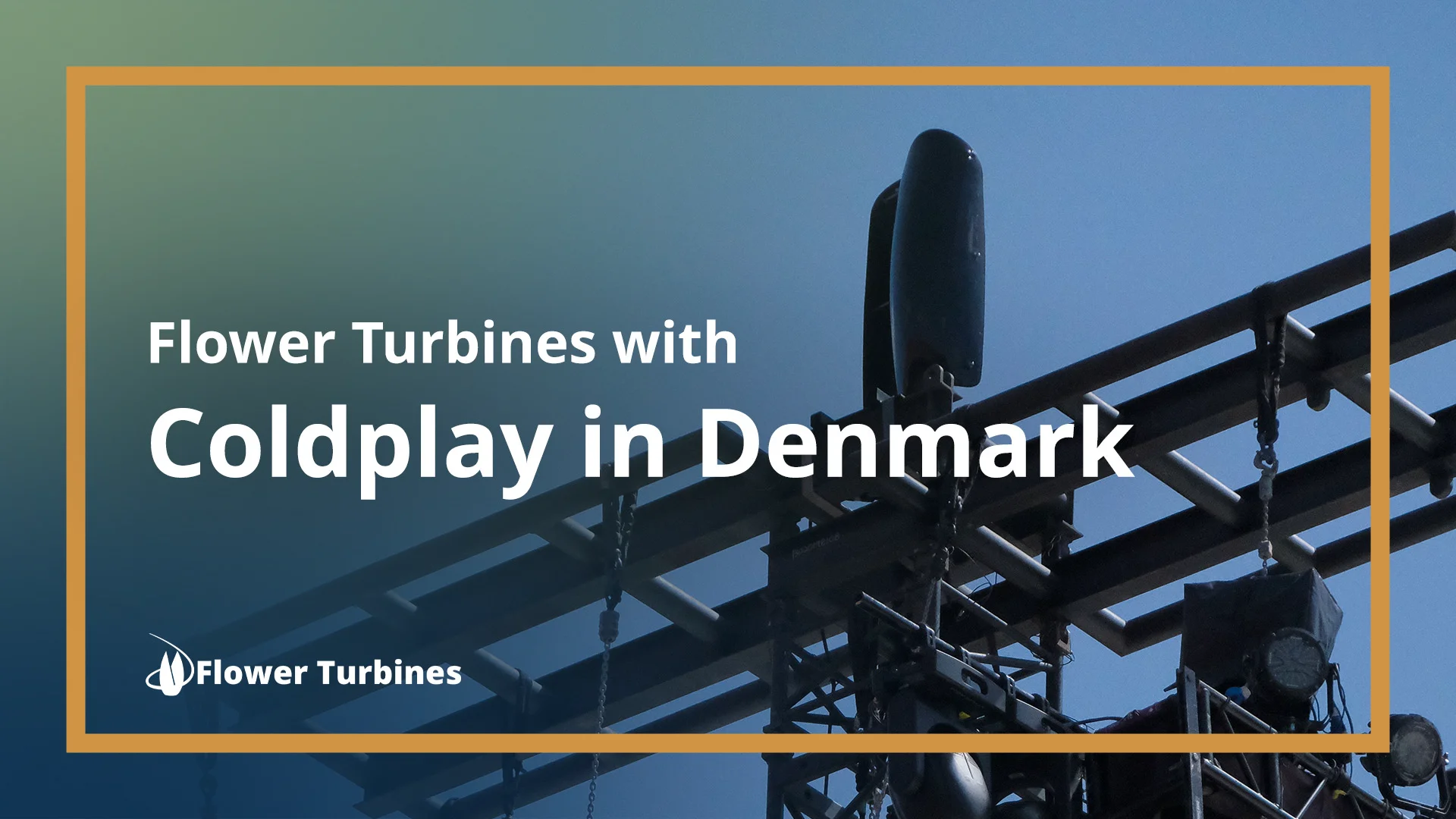 Flower turbines with Coldplay in Denmark