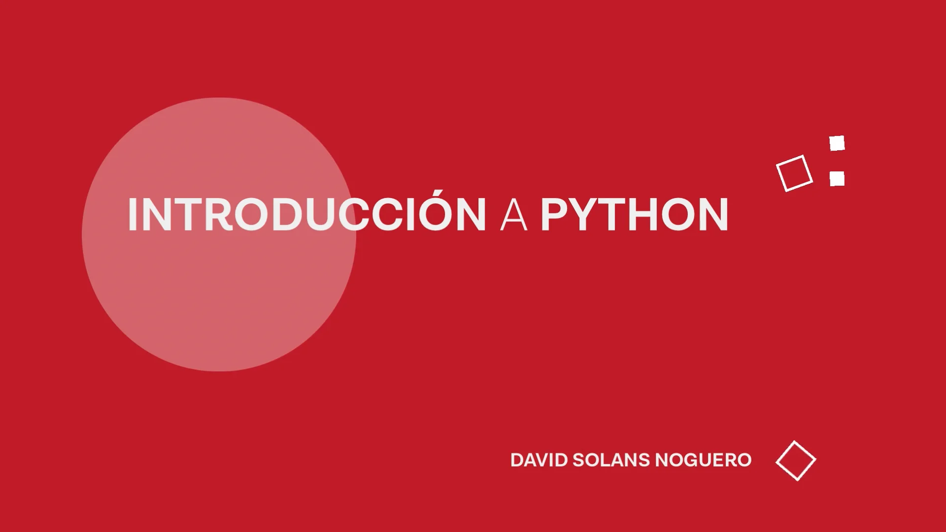 Introducción a Python - 1. Qué es Python + Google Colab on Vimeo