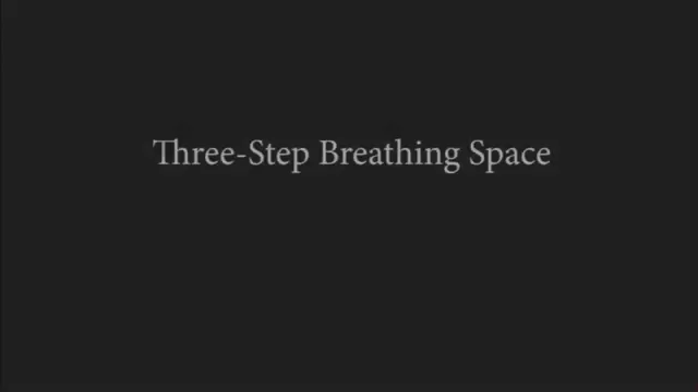 Three Step Breathing Space on Vimeo