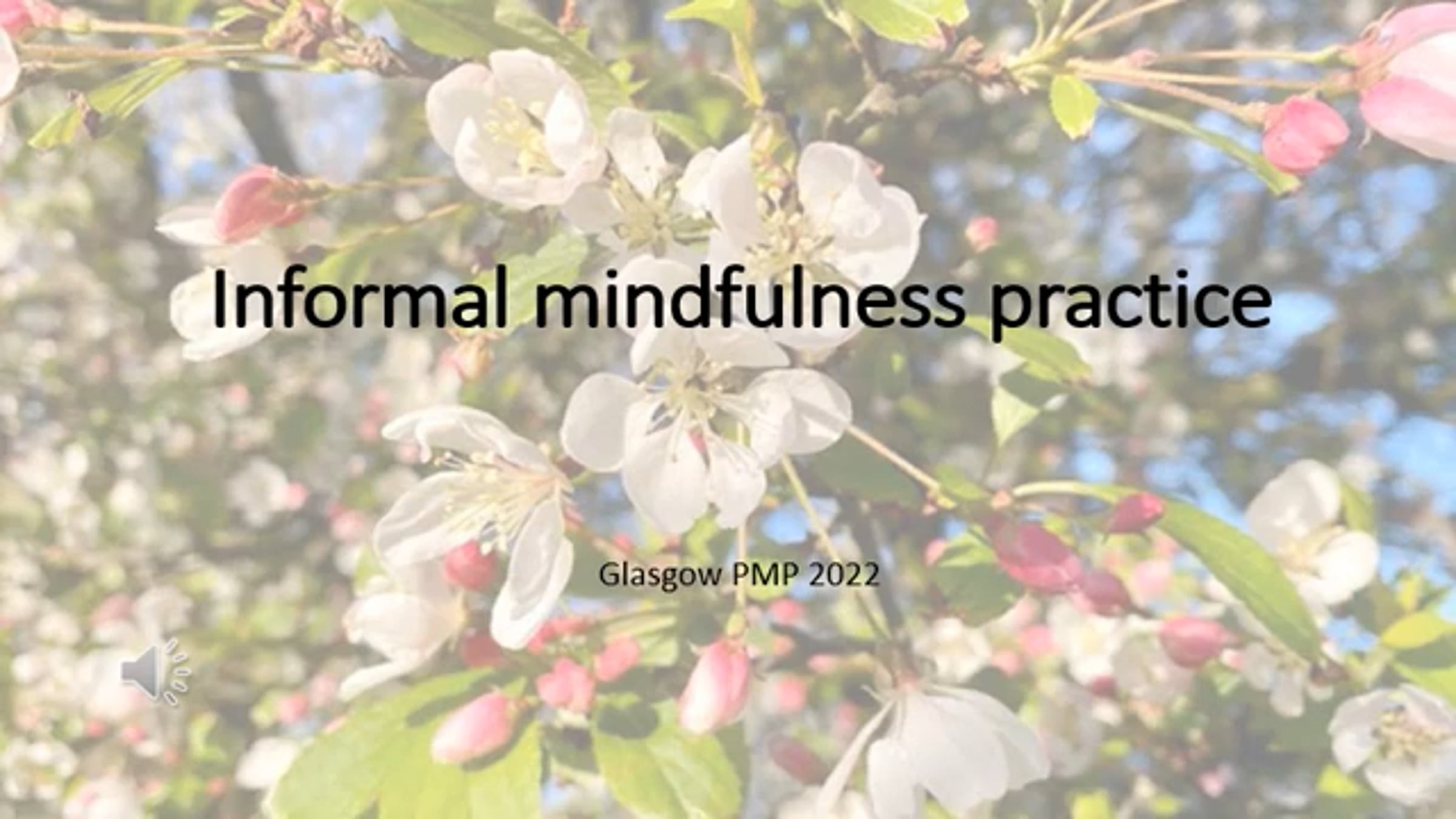 Informal mindfulness practice