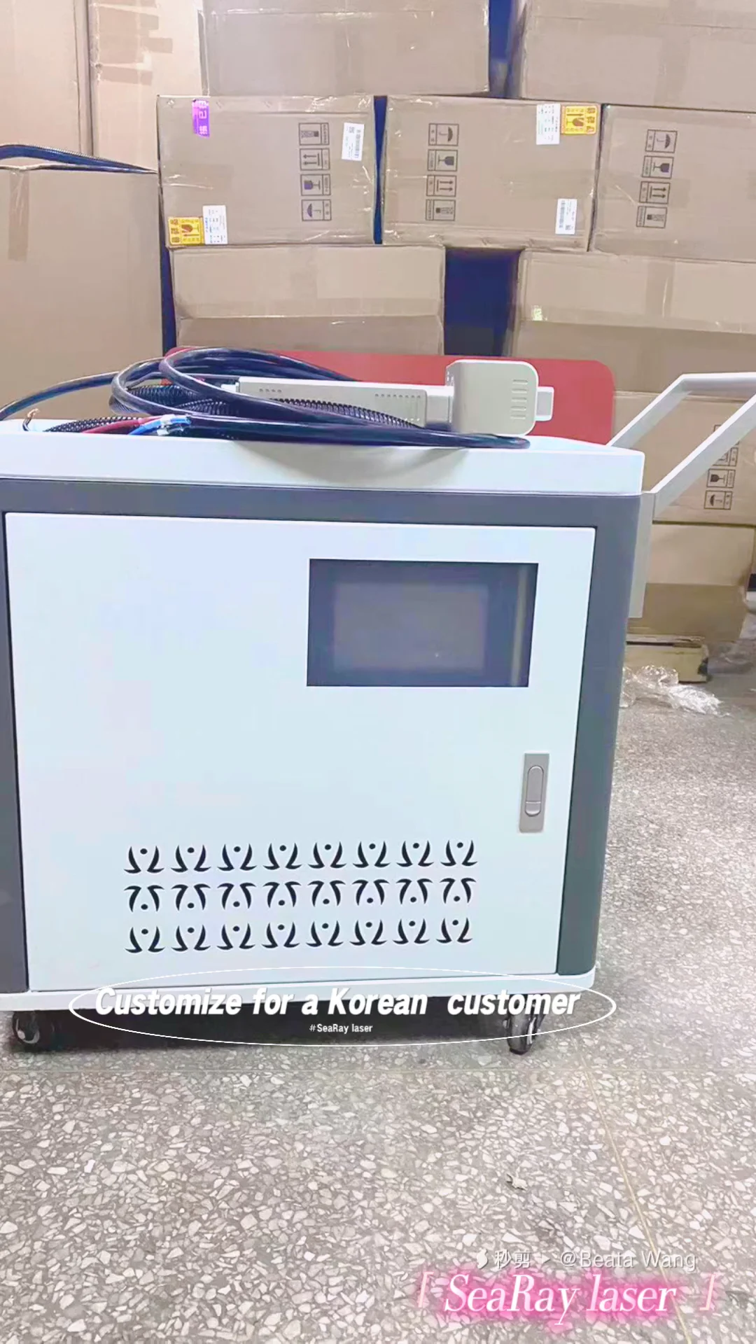 Customize for a Korea customer and machine is finished SeaRay laser on ...