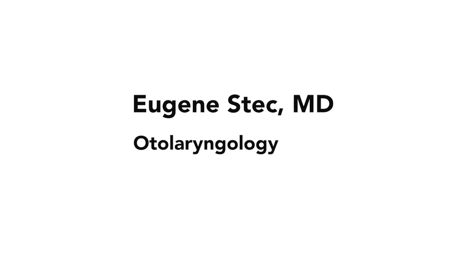 Eugene Stec, MD on Vimeo