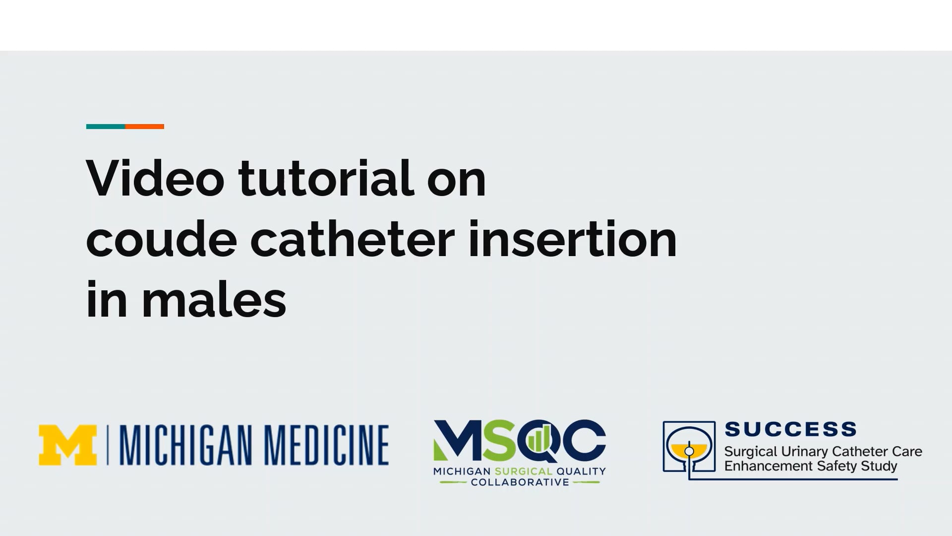 Coude Catheter Insertion Video_SUCCESS | Videos & Movies on Vimeo