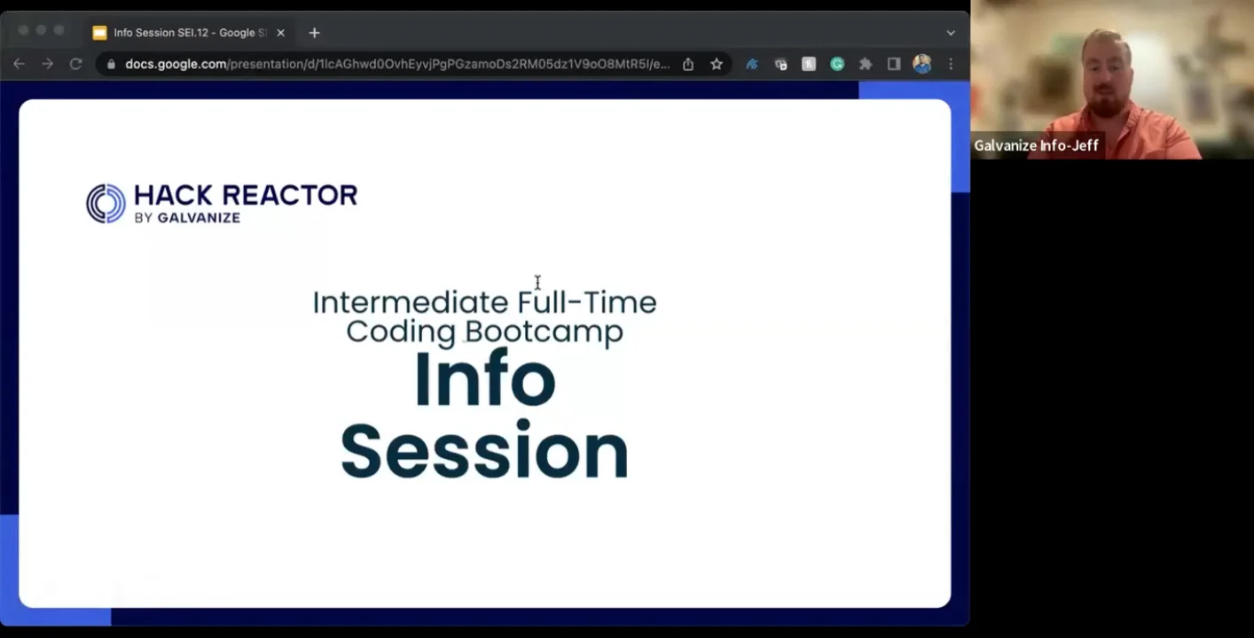Intermediate Full-Time Coding Bootcamp Info Session on Vimeo