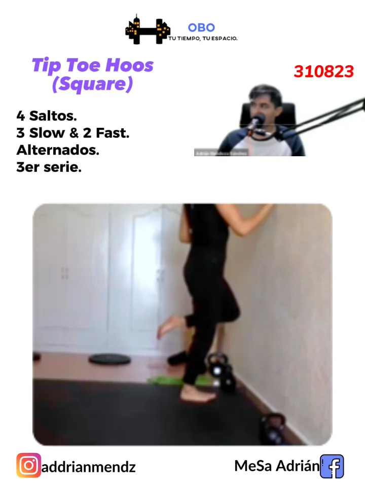 GSS 310823 TIP TOE HOPS (SQUARE) 4 CUADROS 3 SLOW 2 FAST 3ER SERIE ...