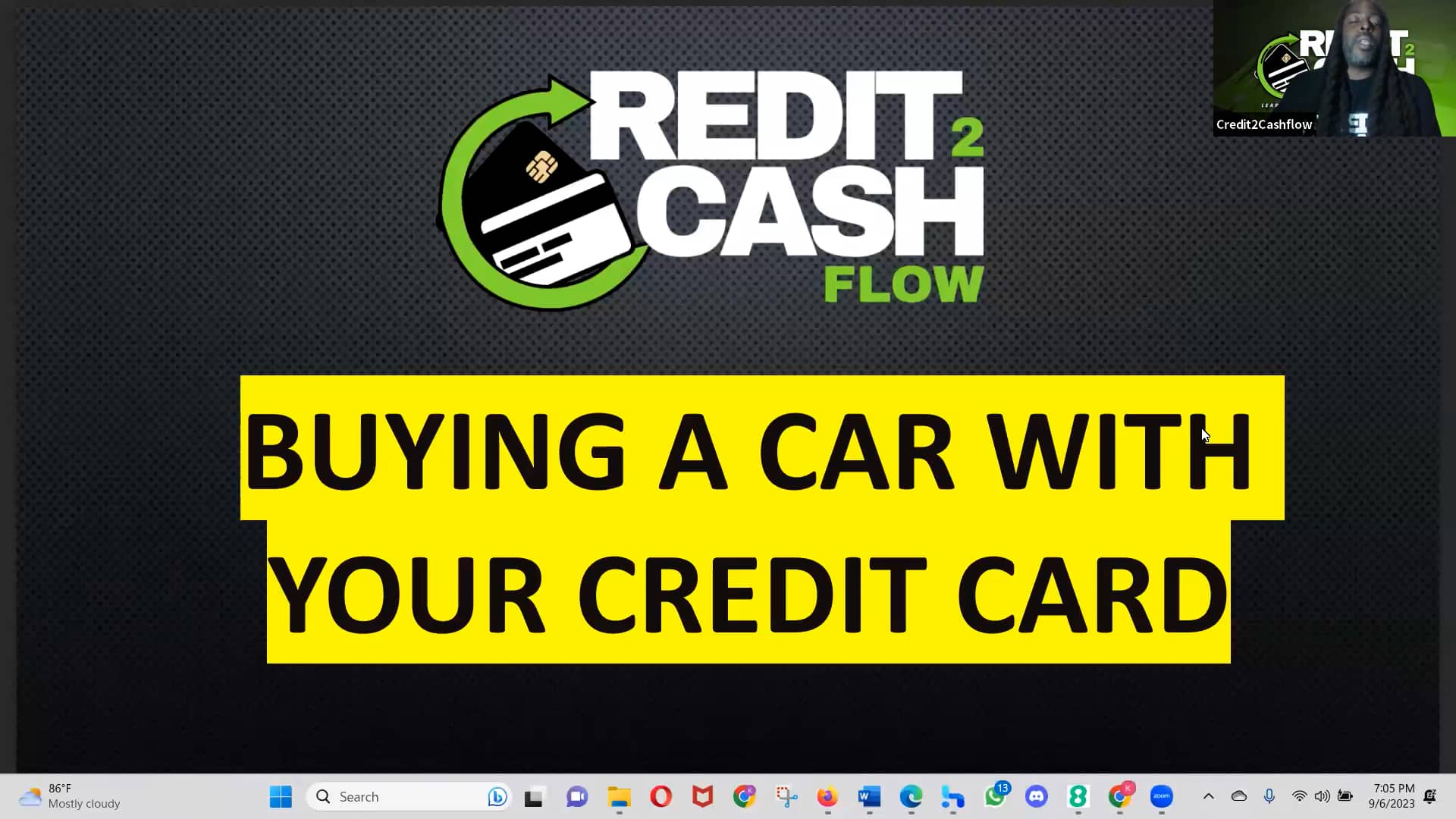 9/6/23 C2C Live Zoom Webinar: Buying A Car With Your Credit Card on Vimeo