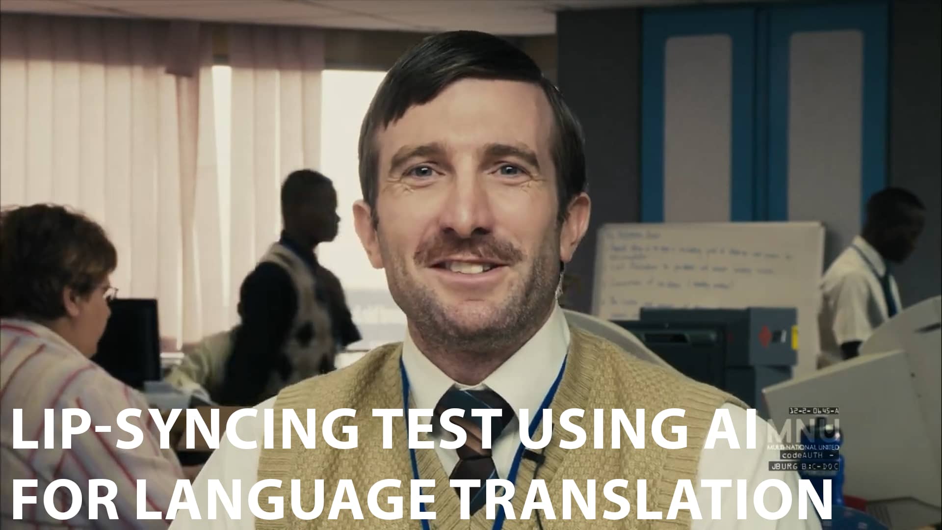 LIP-SYNCING TEST USING AI FOR LANGUAGE TRANSLATION on Vimeo