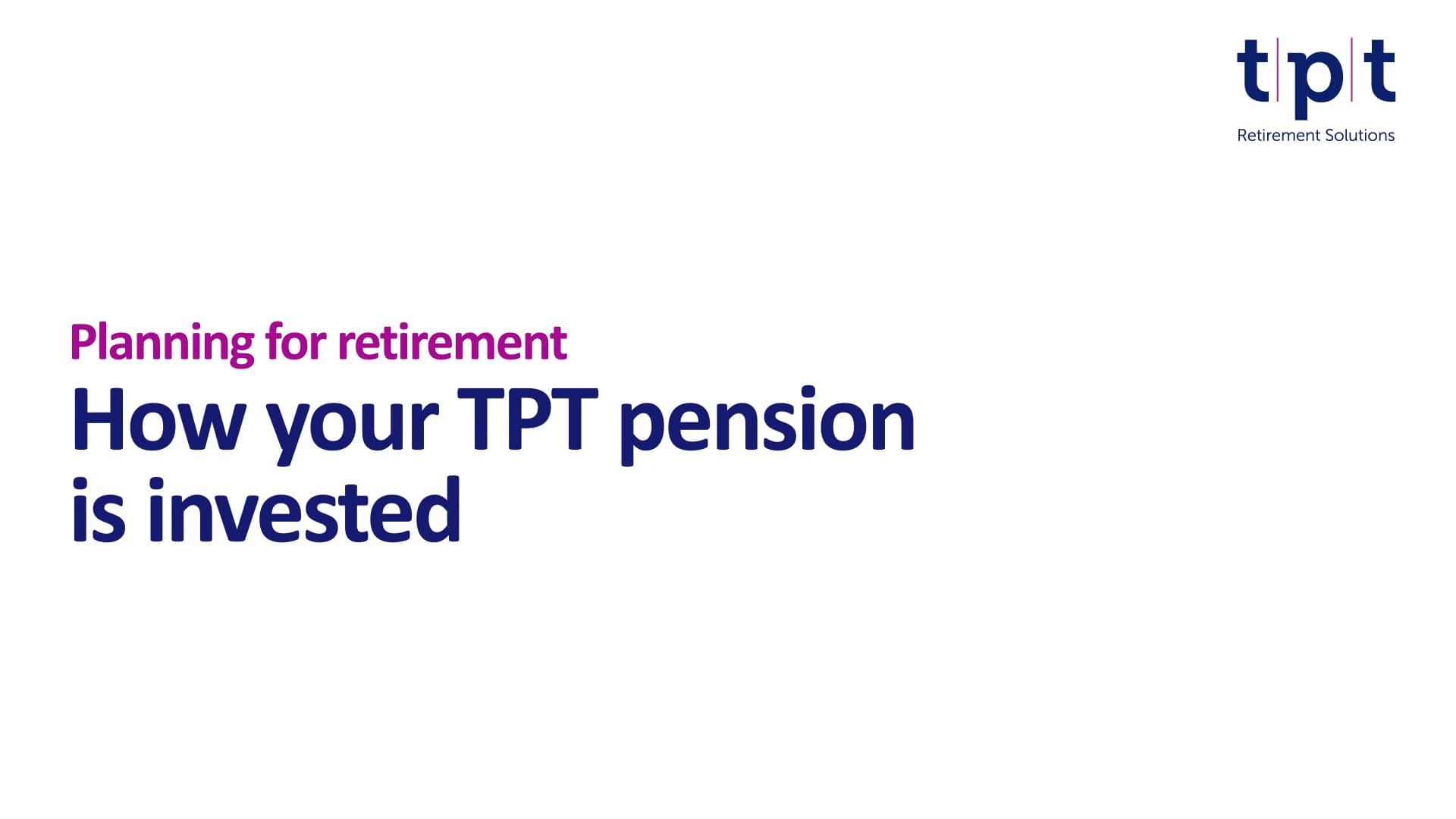Early Career 04: How your TPT pension is invested on Vimeo