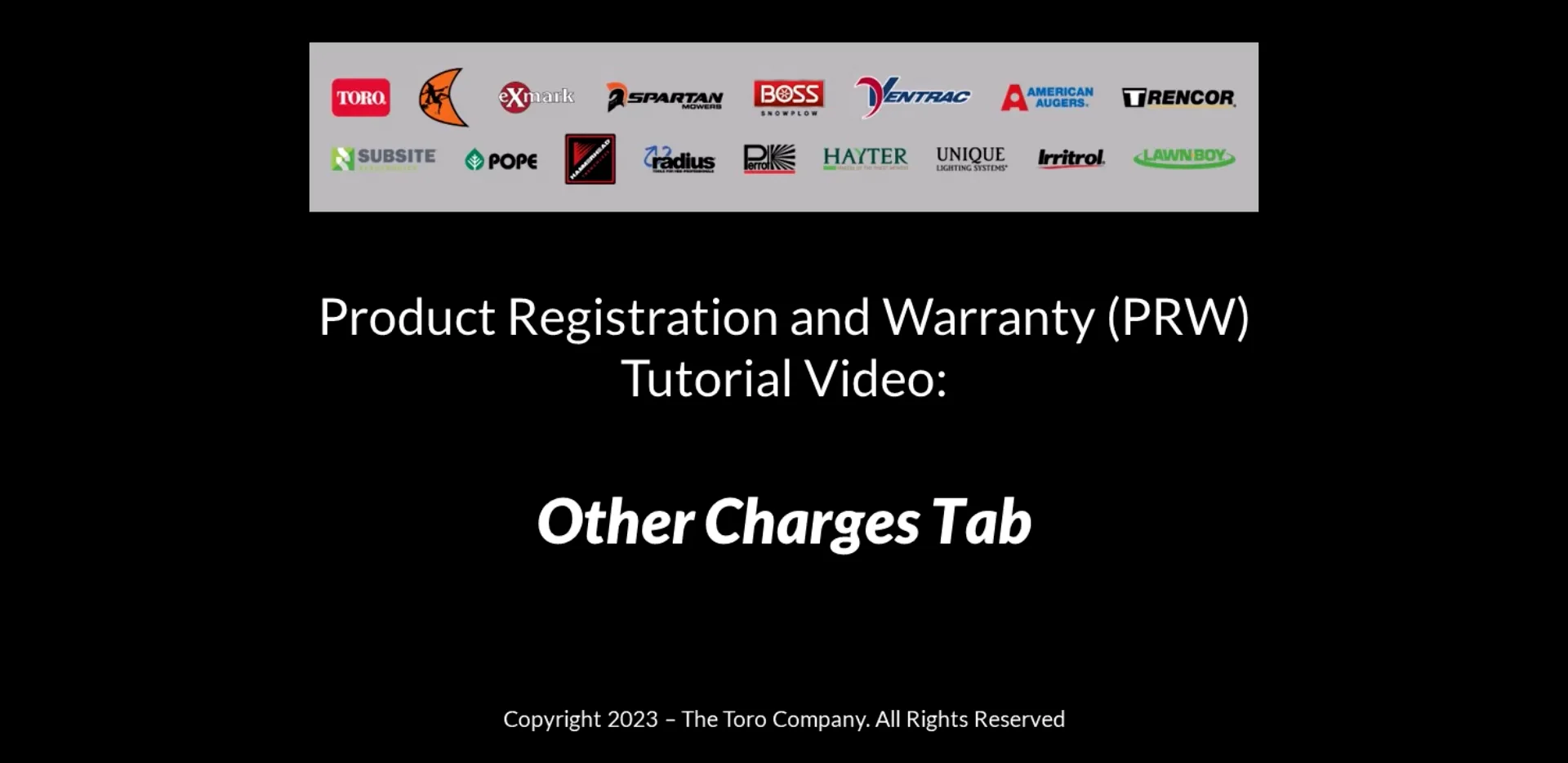 09 Other Charges Tab