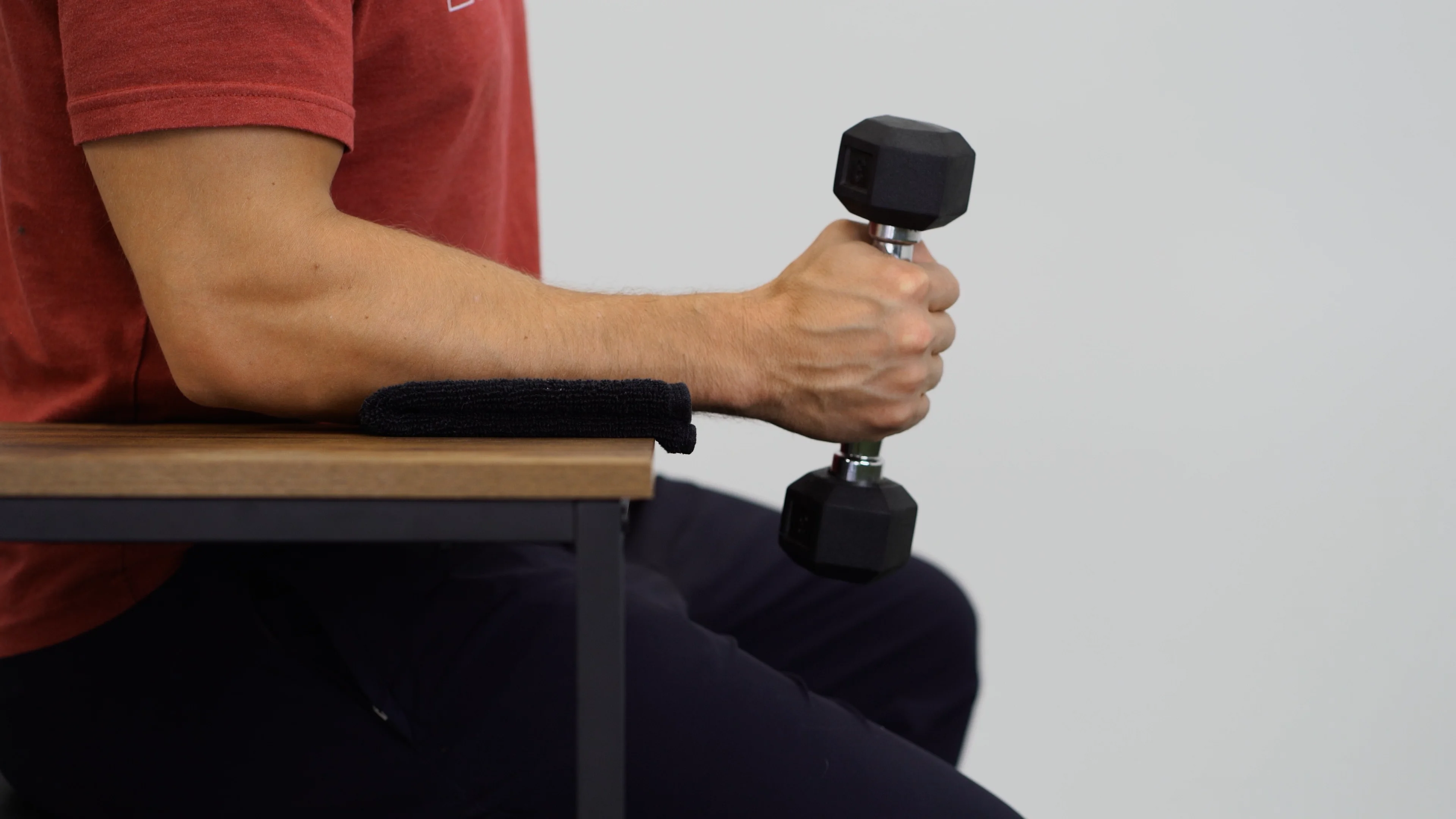 Wrist Flexion - Dumbbell Isometric (Demo) on Vimeo