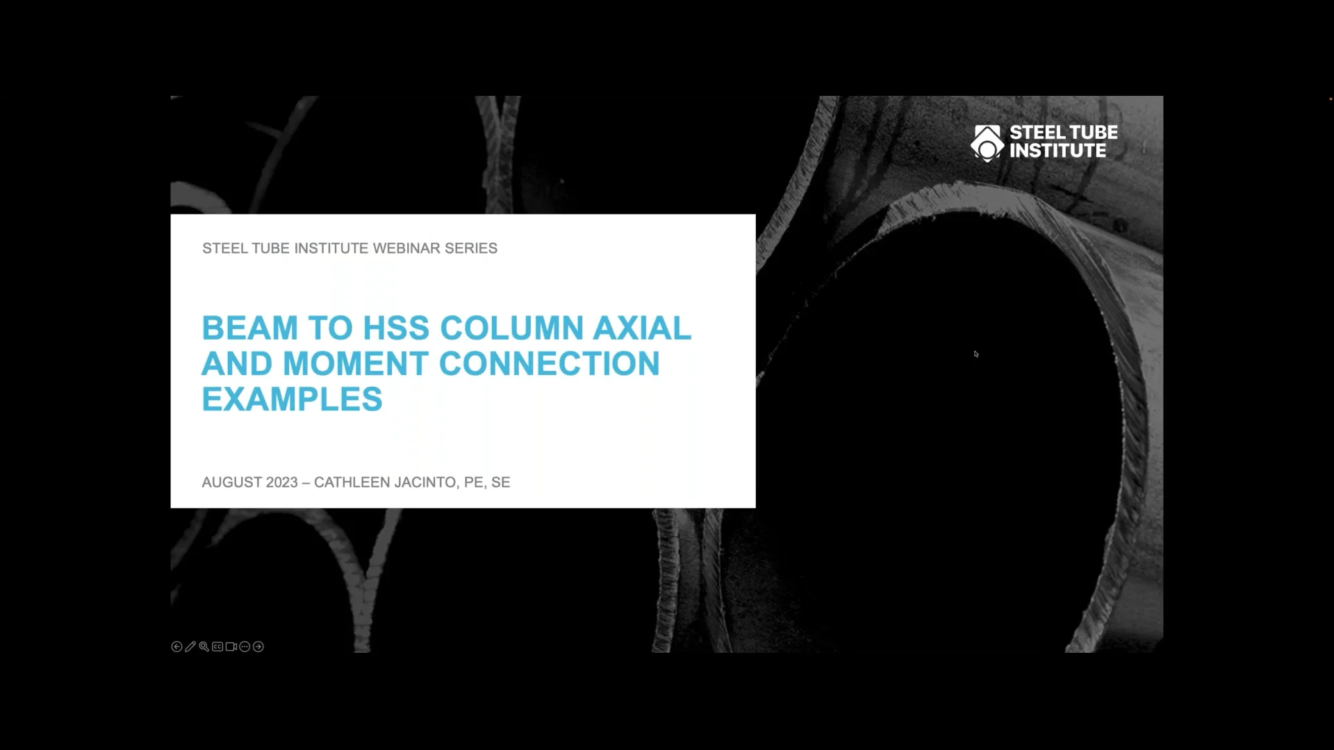 Beam to HSS Column Axial and Moment Connection Examples - August 2023