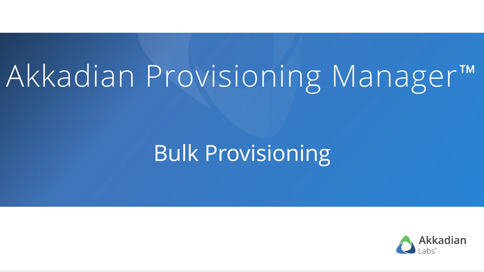 APM Bulk Provisioning (Narrated)