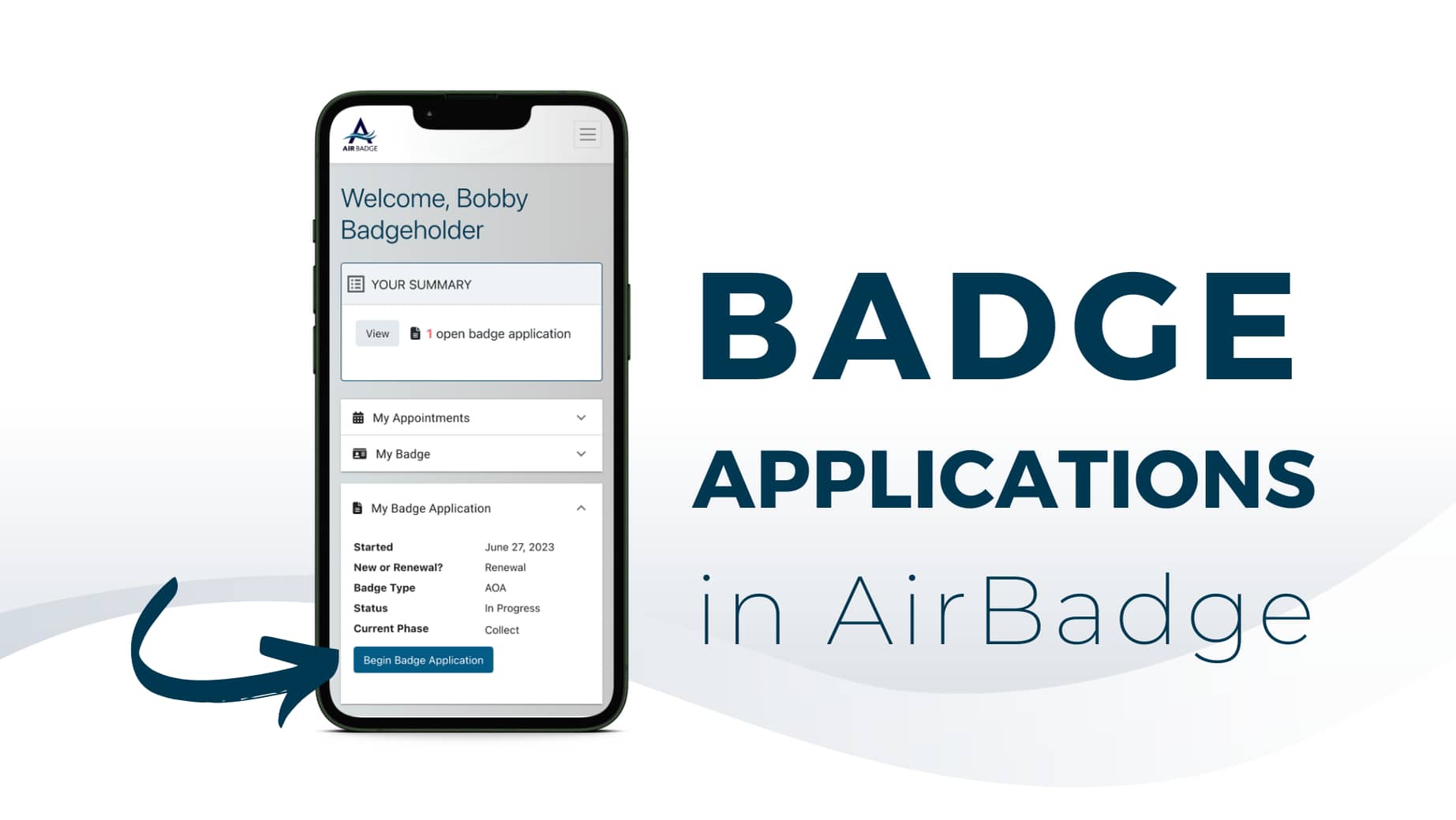 Begin your airport badge application in AirBadge on Vimeo