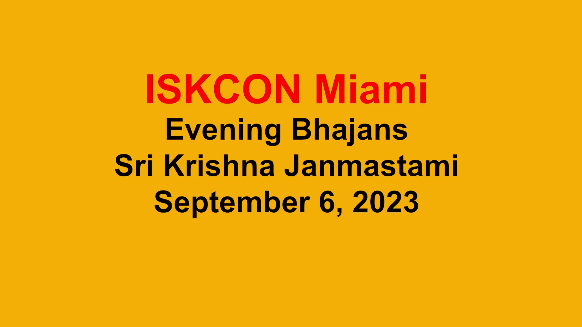 09-06-2023 Evening Bhajans on Vimeo