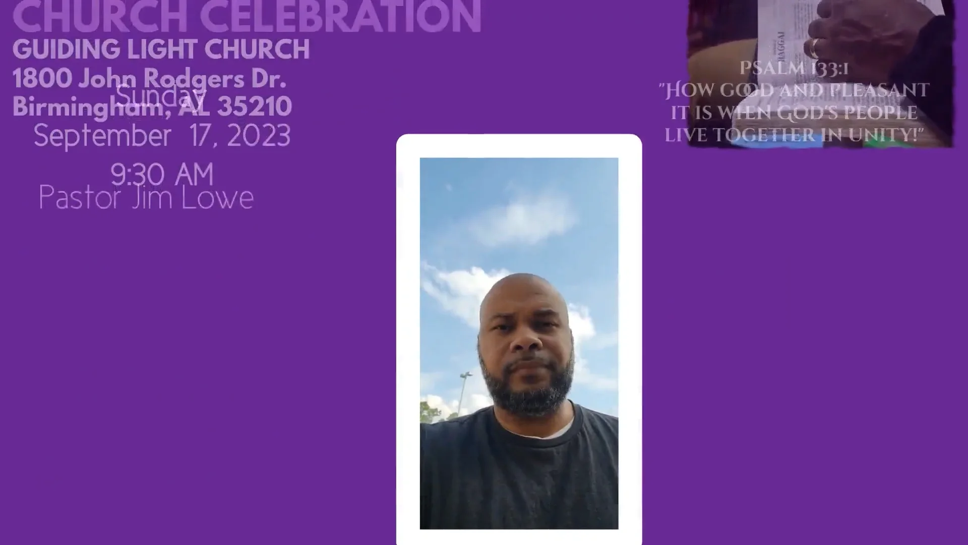 Pastor Jim Lowe on Vimeo