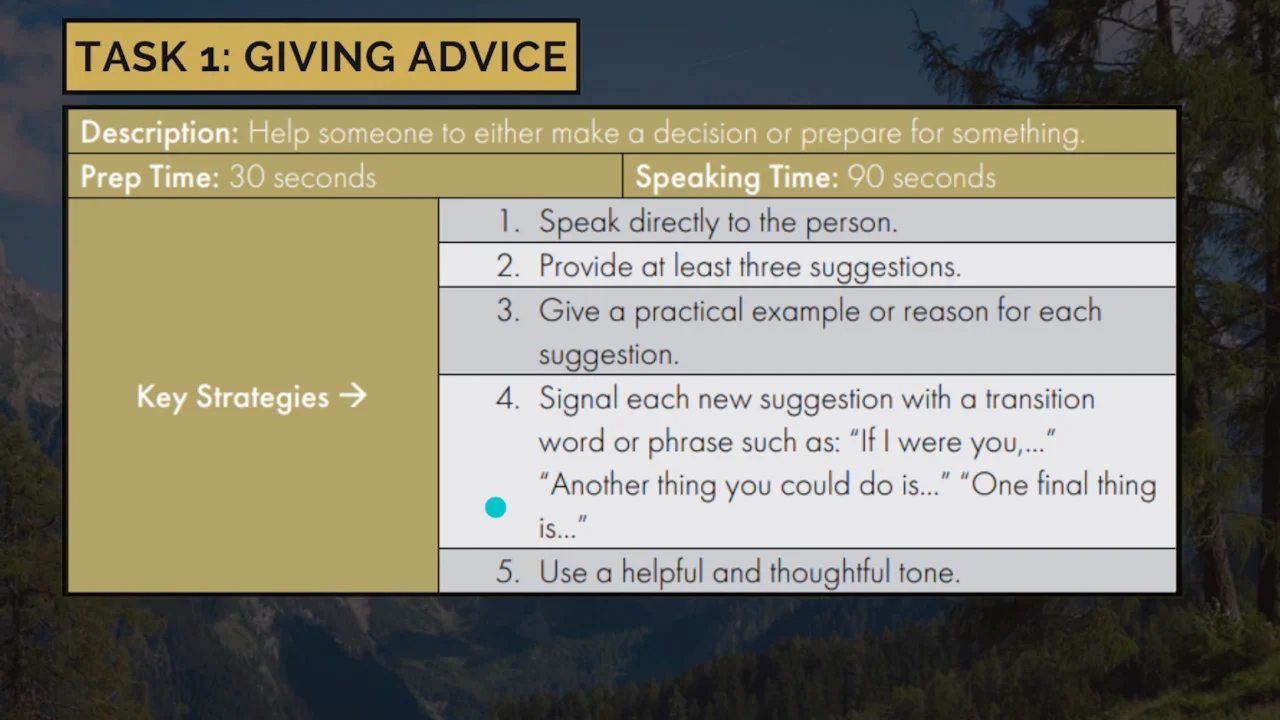 Task 1_Giving Advice_Compressed on Vimeo