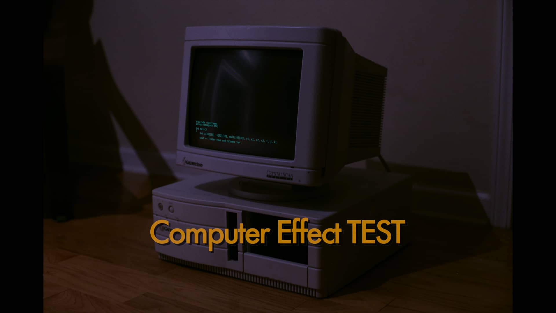 computer effect test on Vimeo