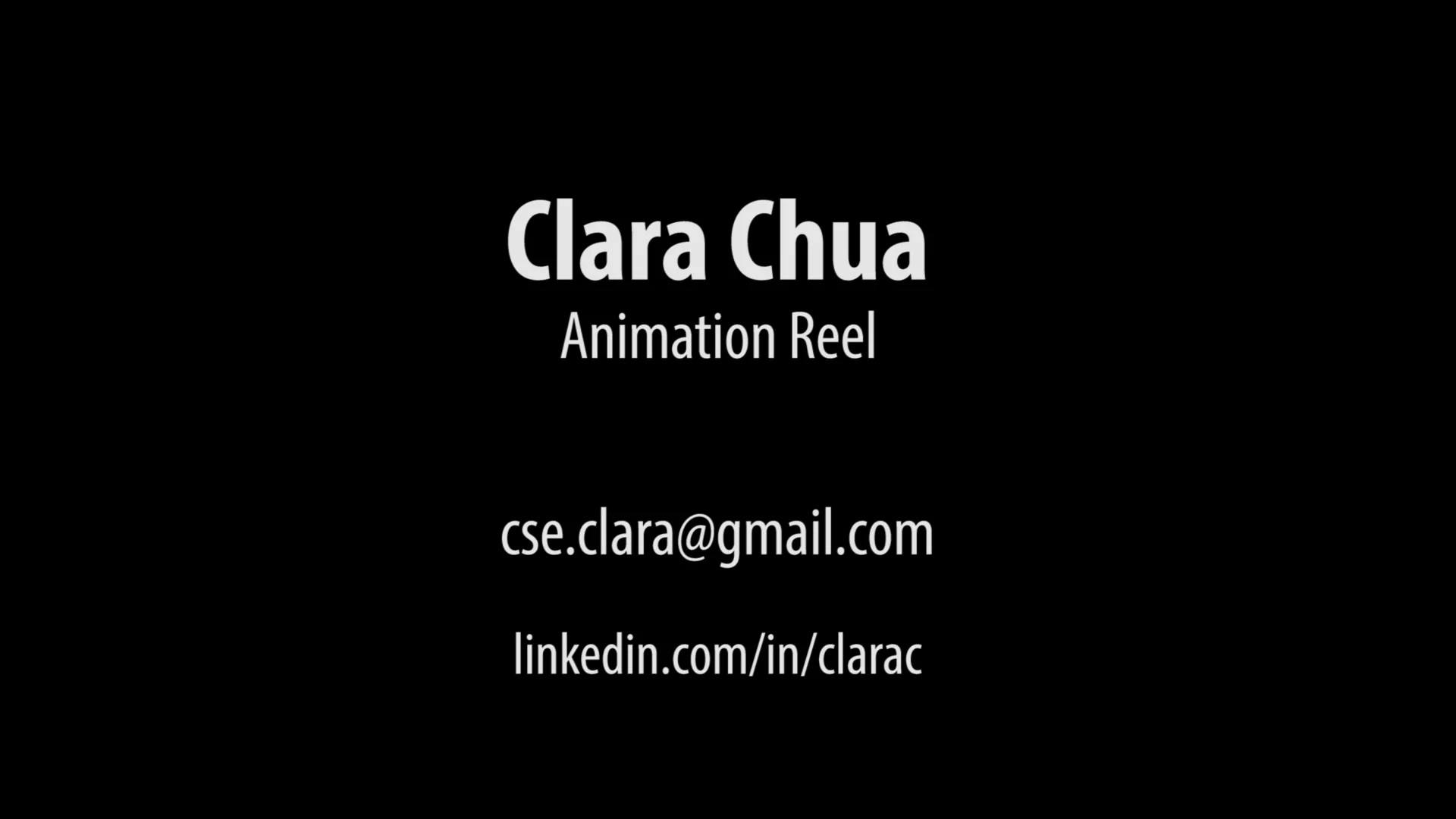 Clara Chua VFX & Game Reel on Vimeo