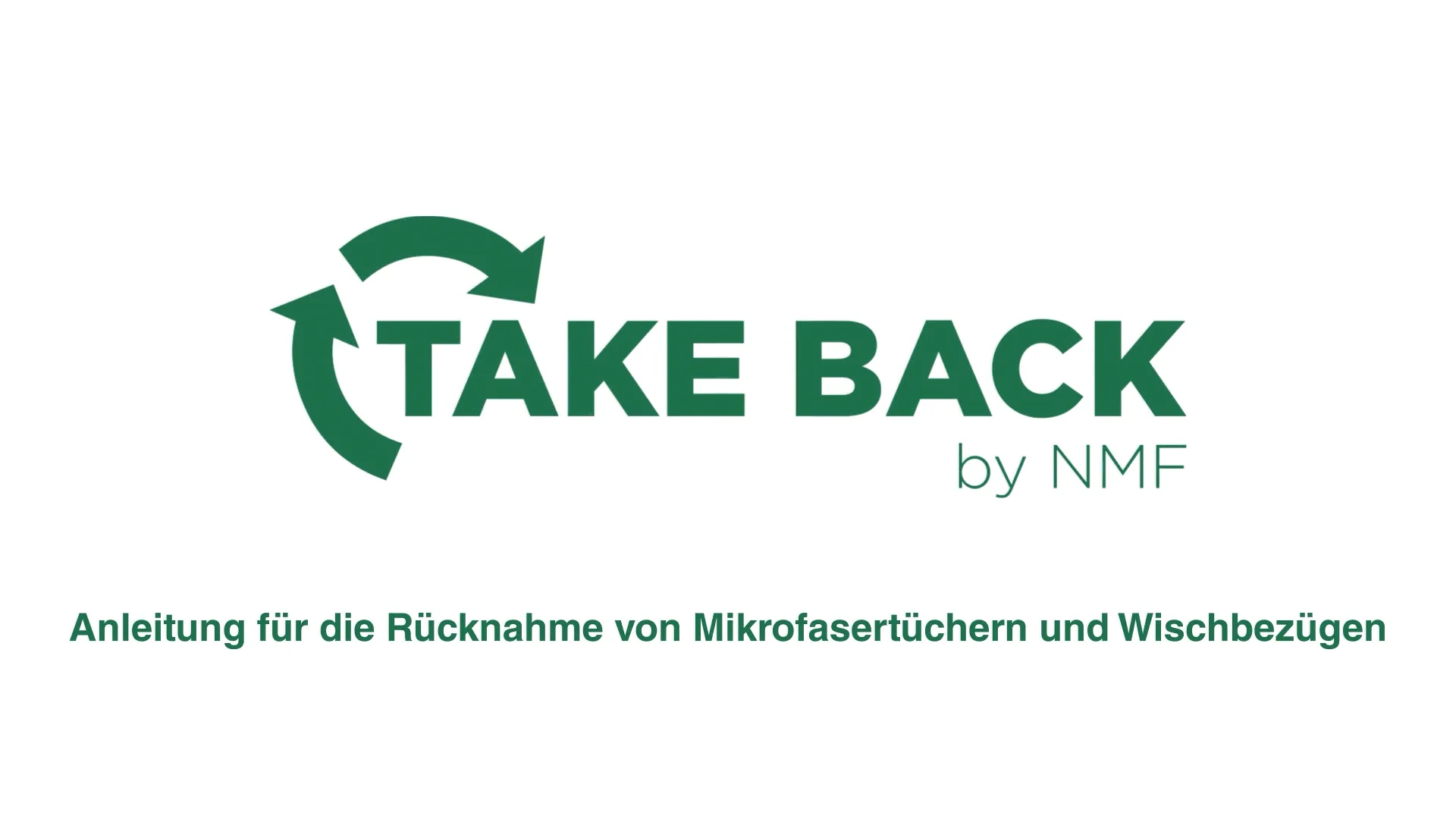 Take Back System - Rückgabesystem von Mikrofasern | Numatic x NMF