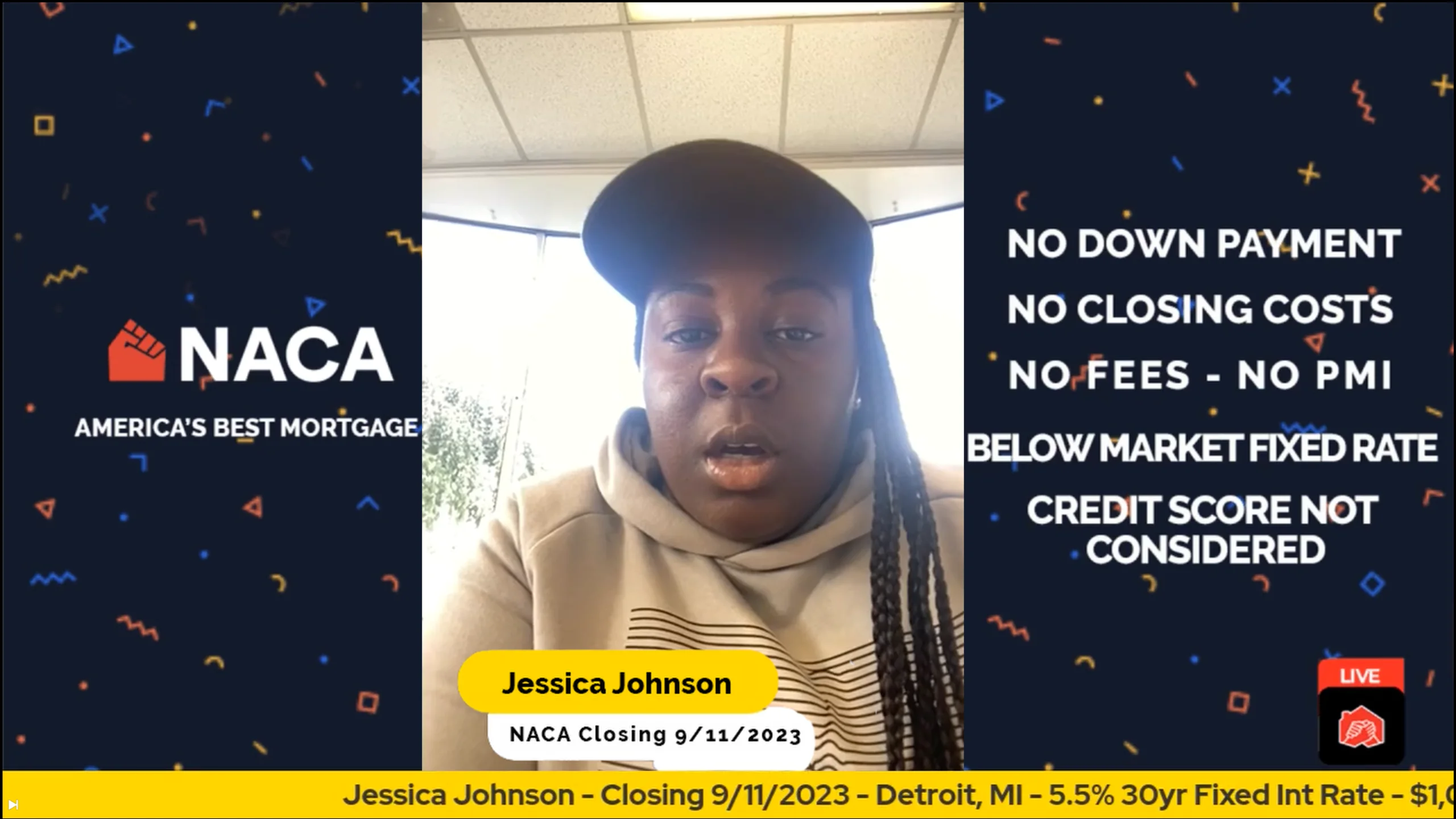September 11th, 2023, LIVE NACA Jessica Johnson. Detroit, MI on Vimeo