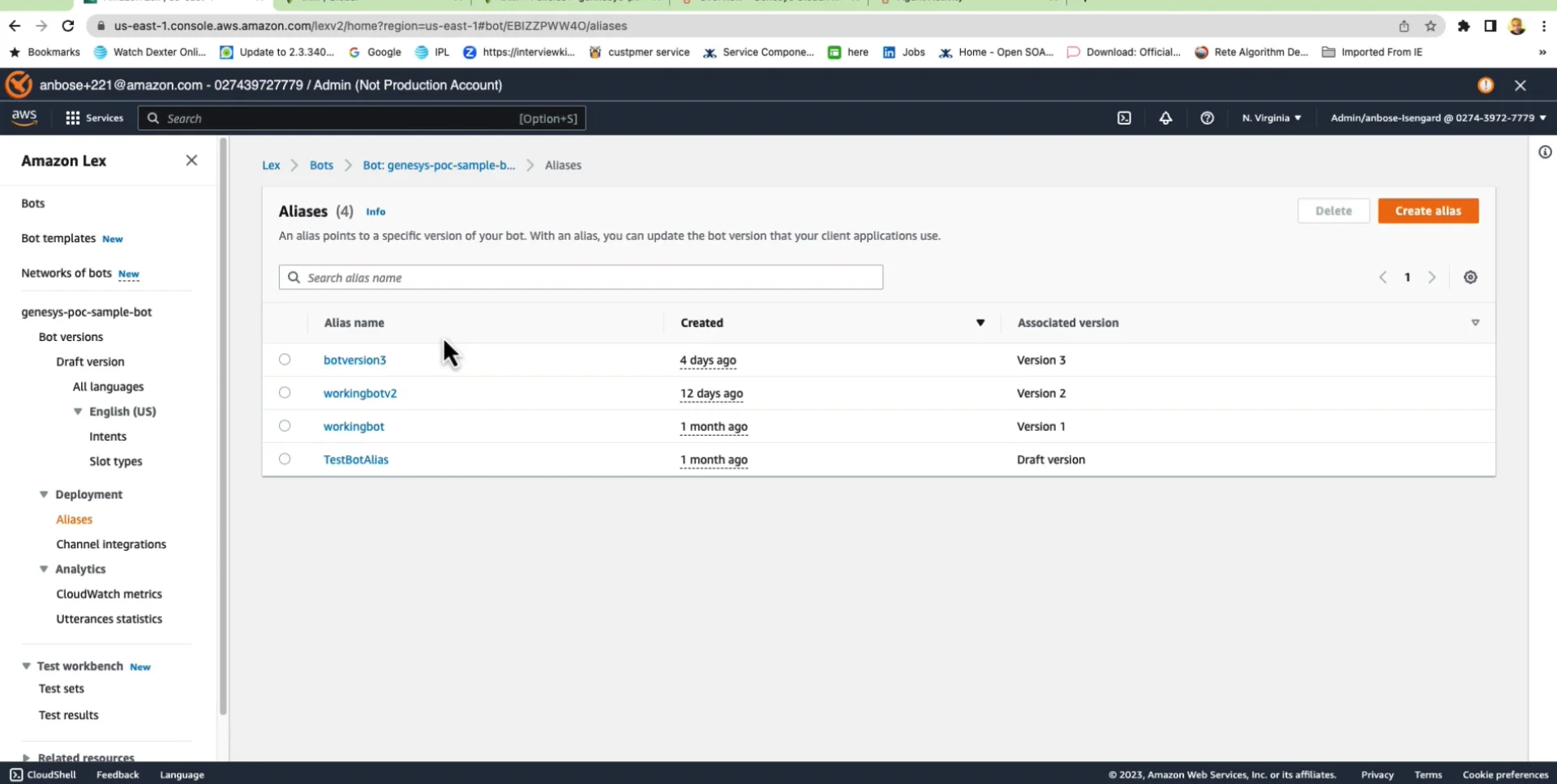 Amazon Lex V2 Integration