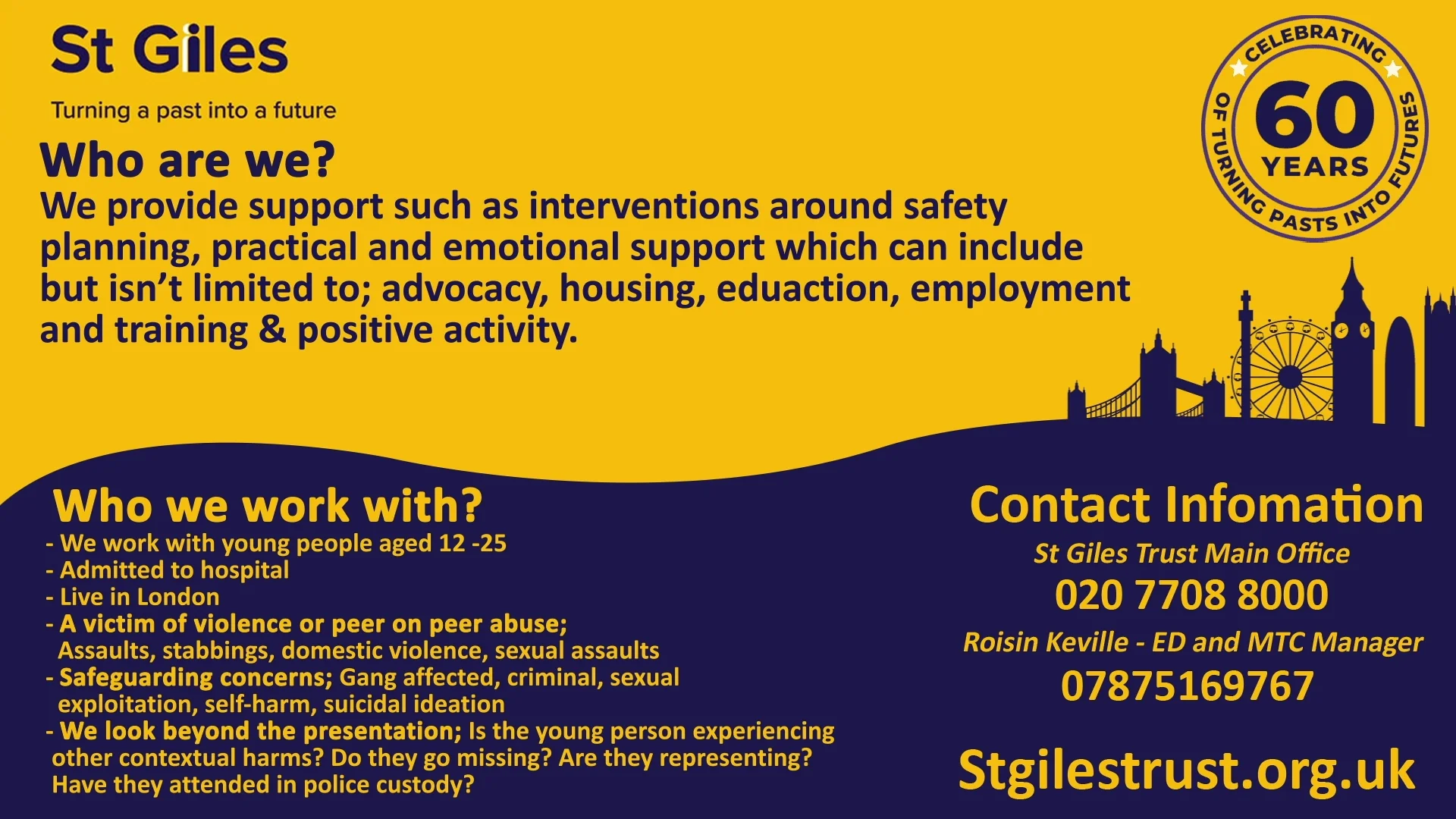 St Giles Trust Hospital-based support services on Vimeo