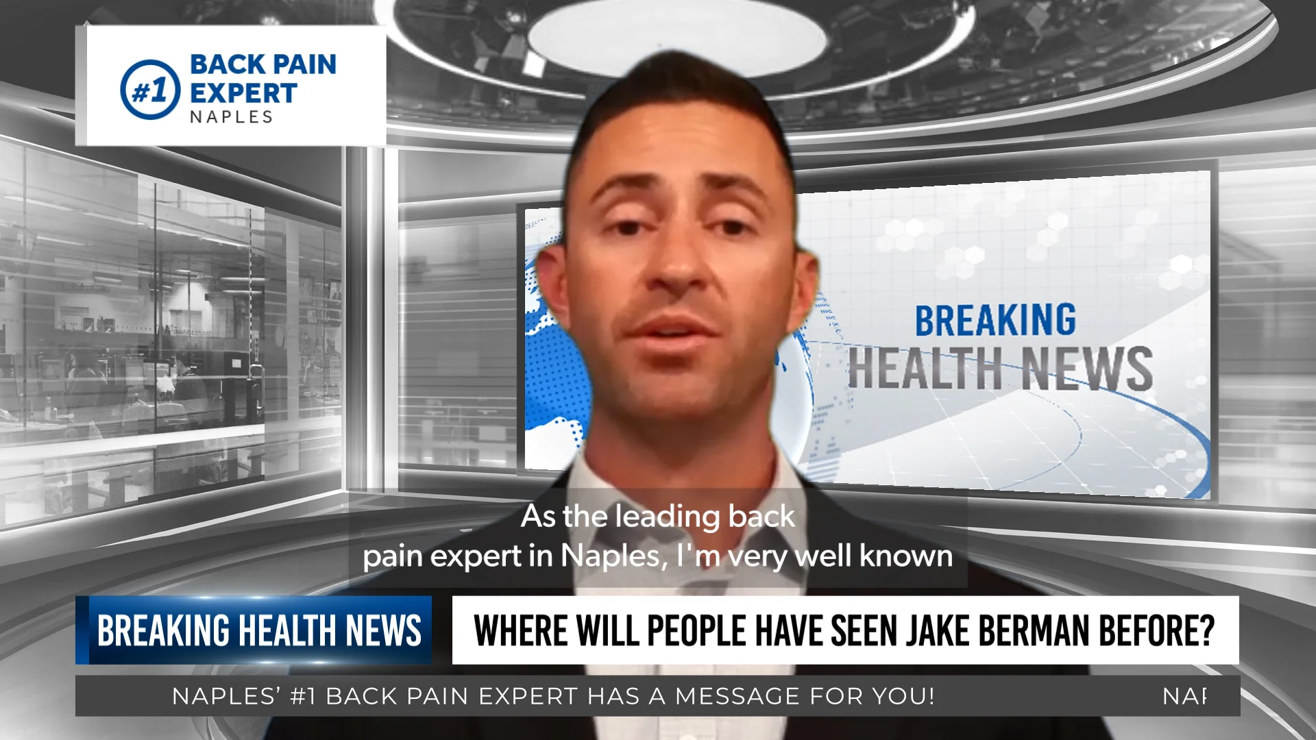 Where Will People Have Seen The #1 Back Pain Expert In Naples, Jake ...