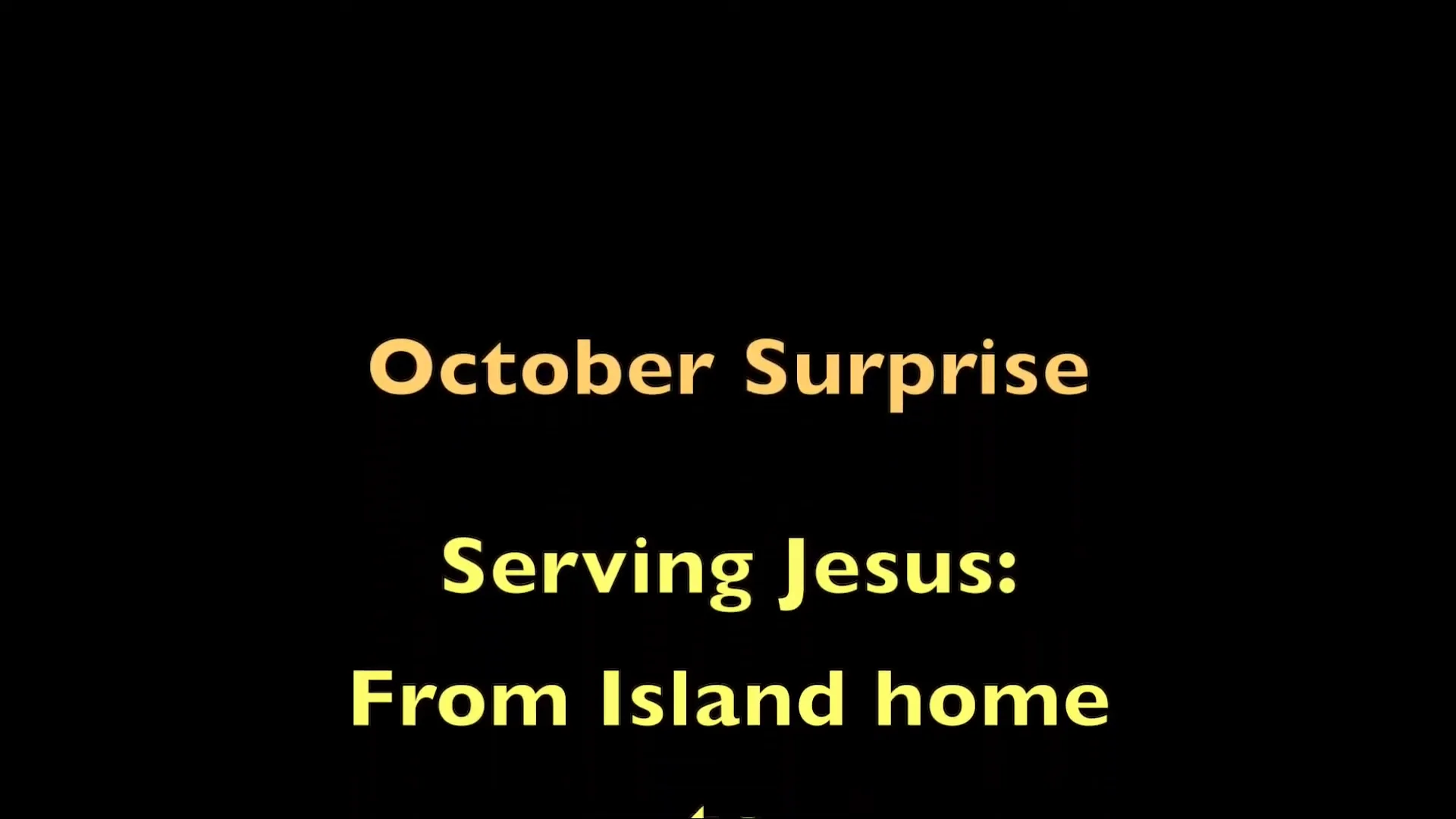 October Surprise on Vimeo