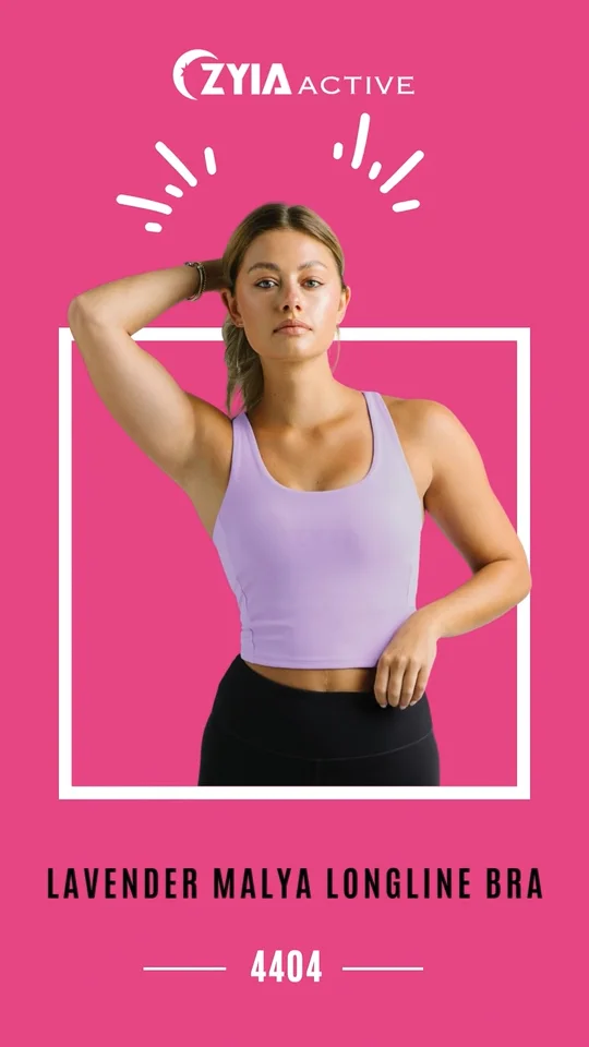 Malya Longline Bra | Lavender #4404 | Fairway #6405 | Black #6406