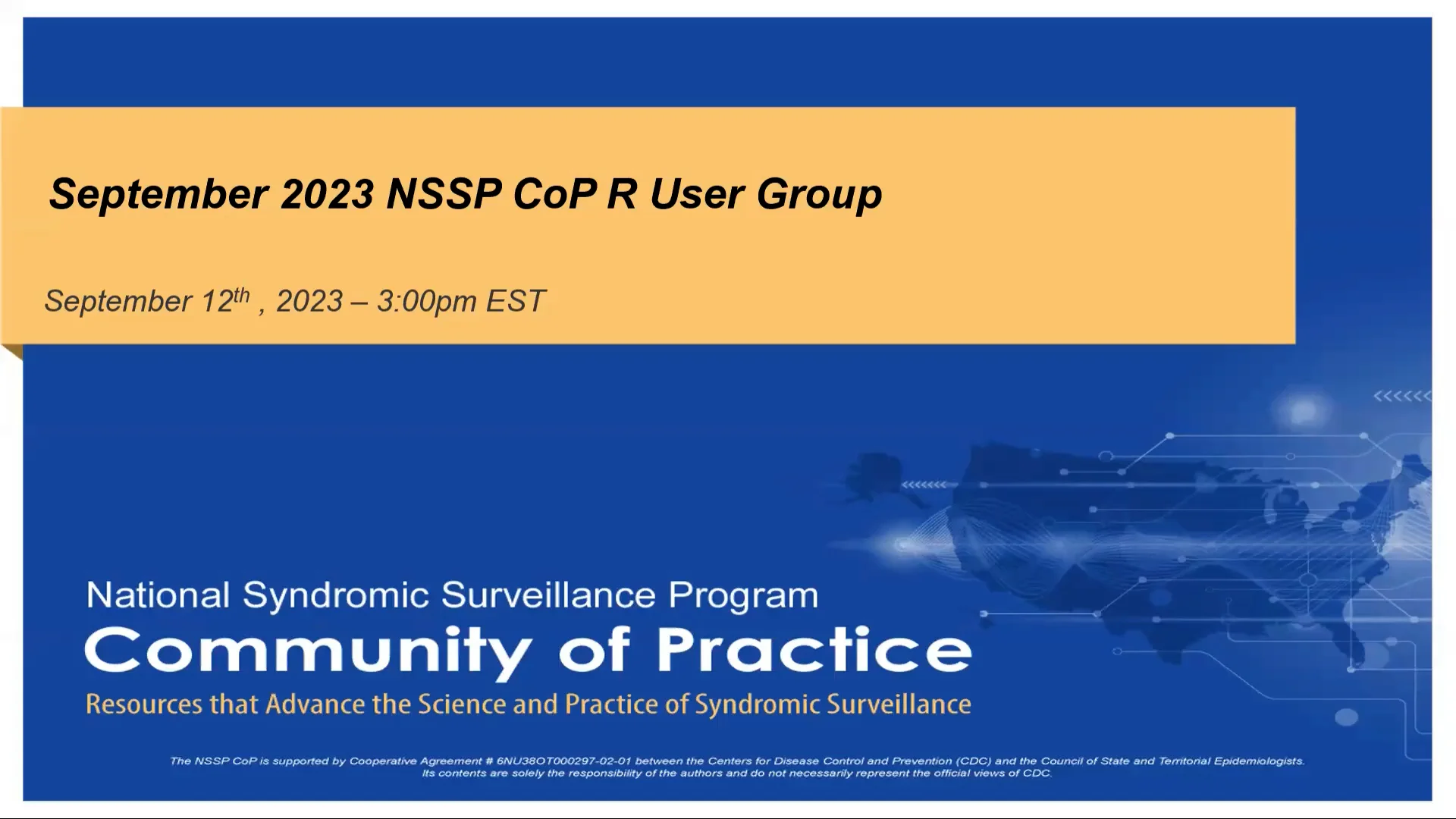 September 2023 NSSP CoP R User Group Monthly Call on Vimeo