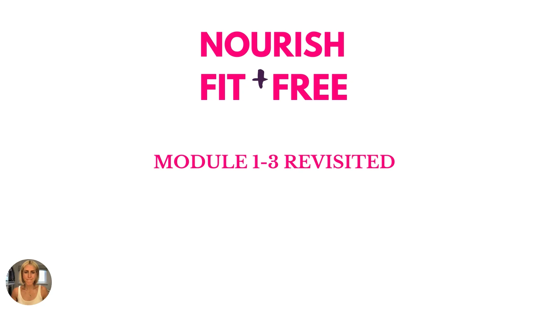 Copy of NOURISH, FIT FREE on Vimeo