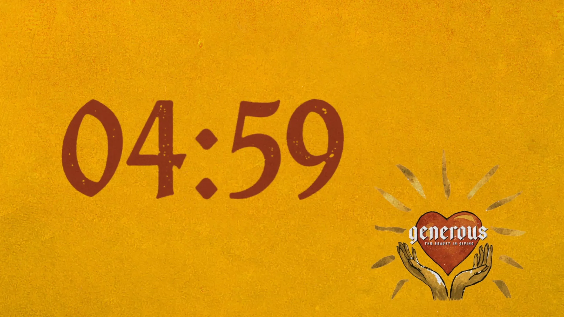 GENEROUS COUNTDOWN on Vimeo