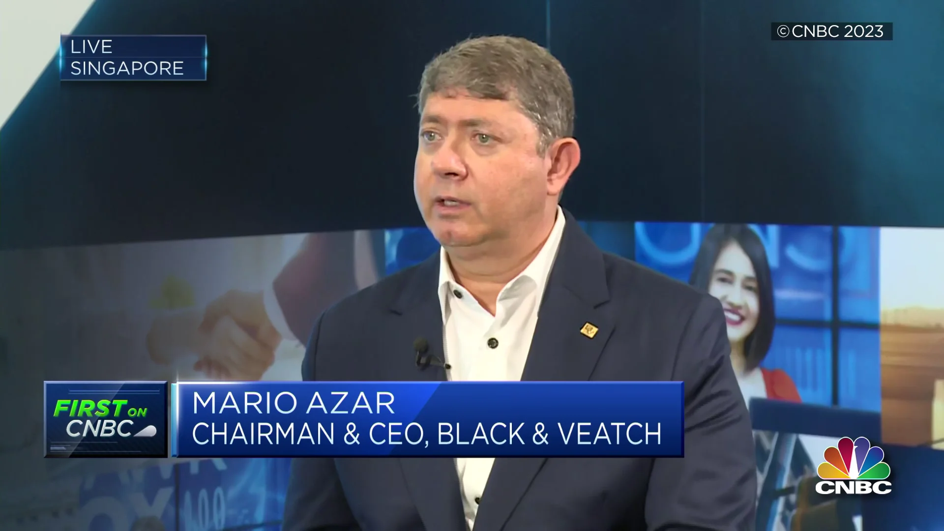 Mario Azar, Black & Vetch CEO, Interview On CNBC at Gastech 23