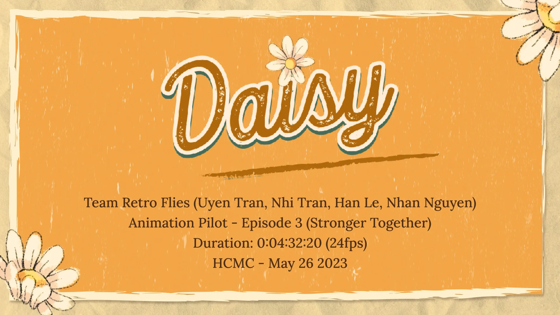 Daisy - Animation Pilot on Vimeo