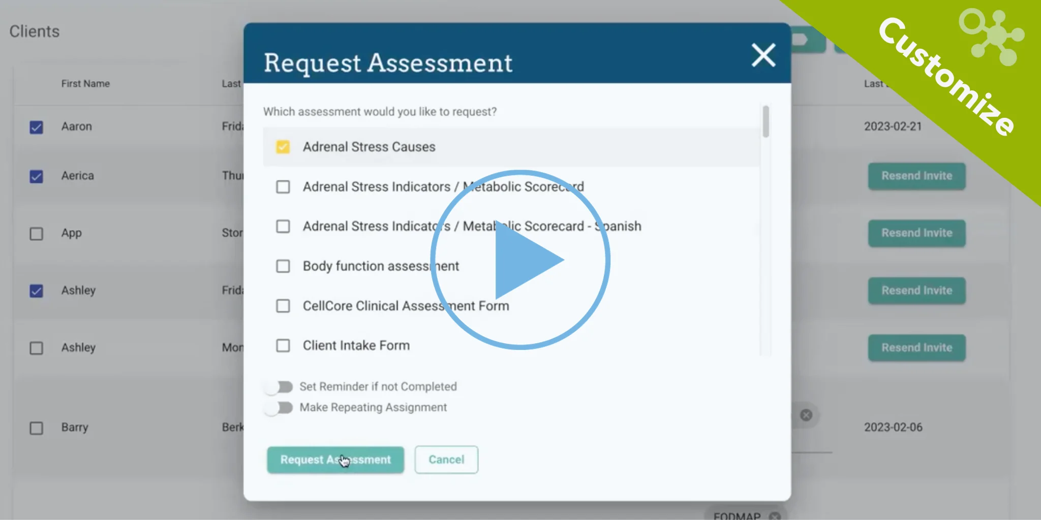 Clients: Manage Clients - Group Assignments on Vimeo
