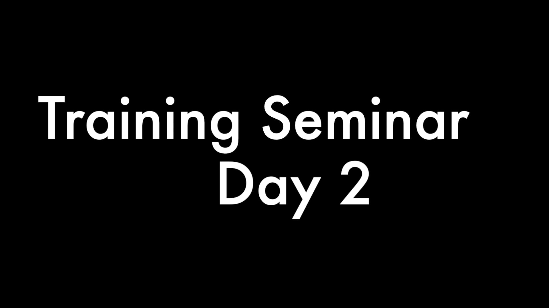 Day 2 Logan Franke Training