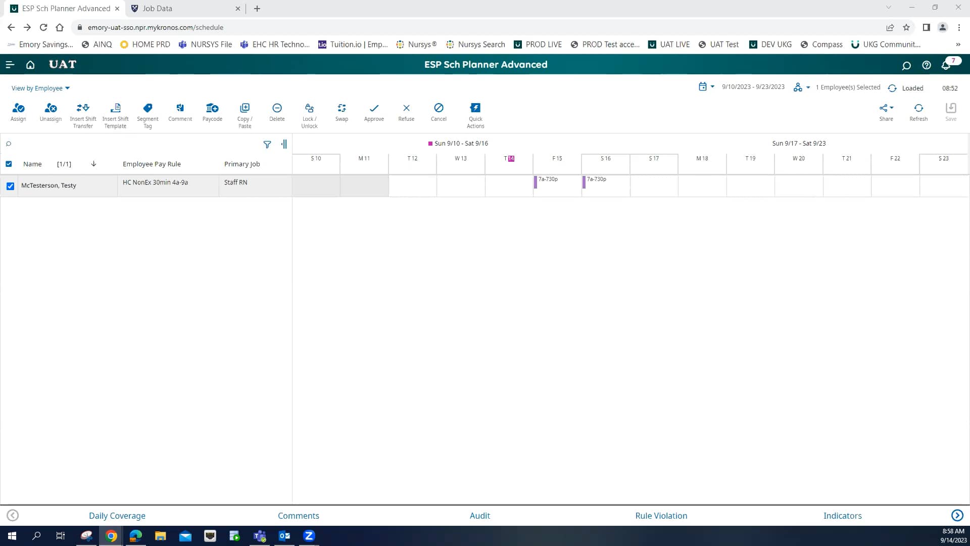 UKG - Adding Generic Work Rules on Schedule on Vimeo