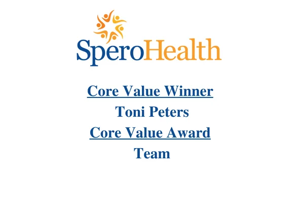 Core Value Winner Toni Peters on Vimeo