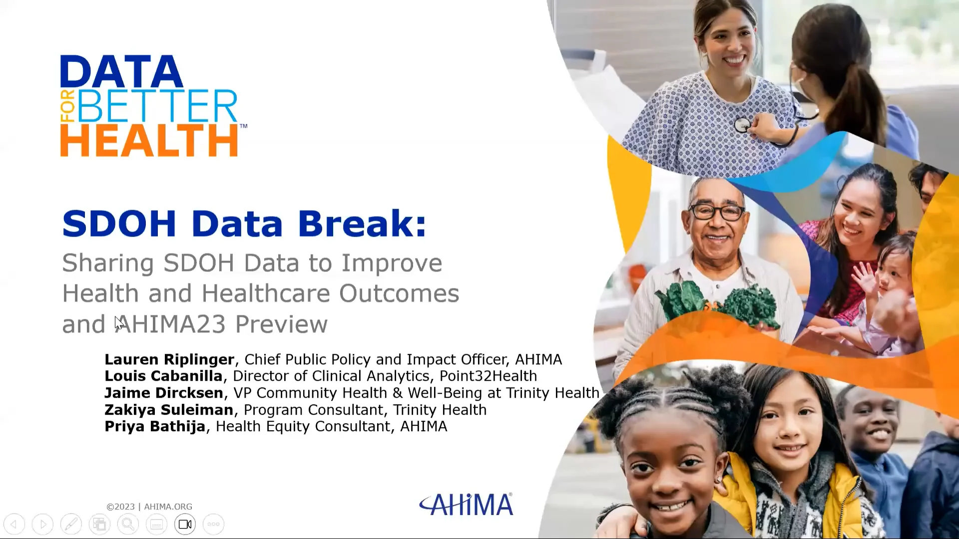 4 - SDOH Data Break: Sharing SDOH Data to Improve Health and Healthcare ...
