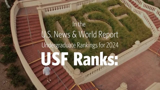 U.S. News & World Report Ranks USF as Top National University on Vimeo