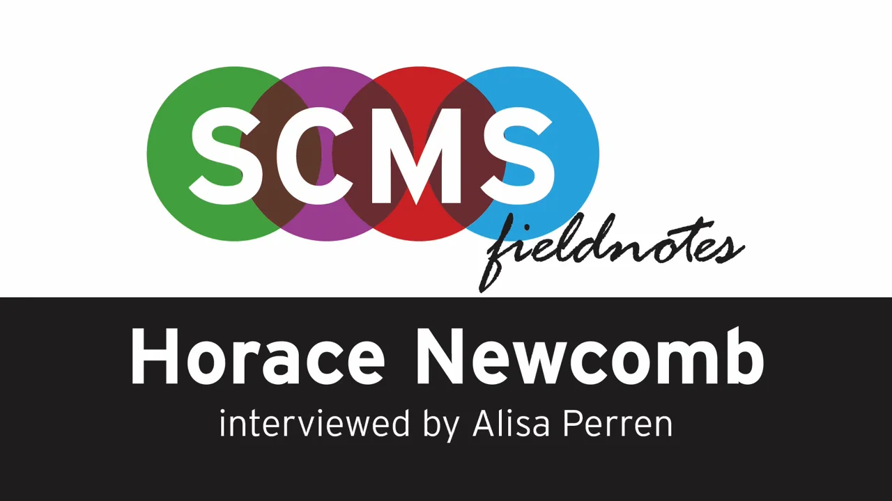 Fieldnotes: Horace Newcomb interviewed by Alisa Perren on Vimeo
