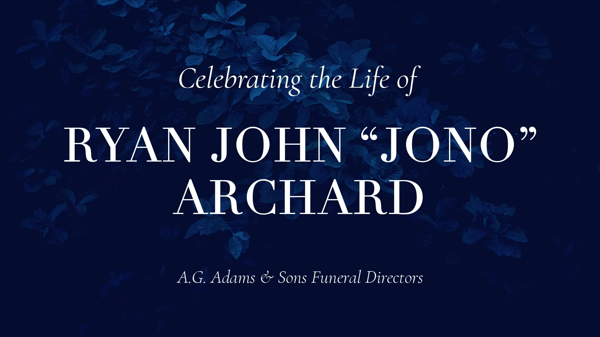 Jono Archard on Vimeo