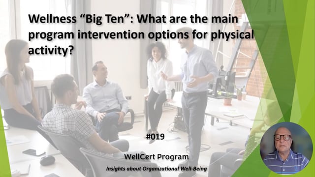 Wellness Program Resources - Chapman Institute