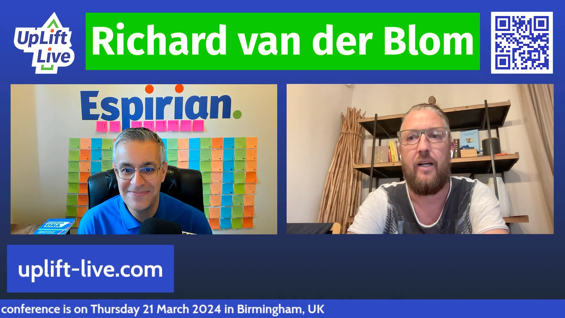 UpLift Live speaker announcement: Richard van der Blom on Vimeo